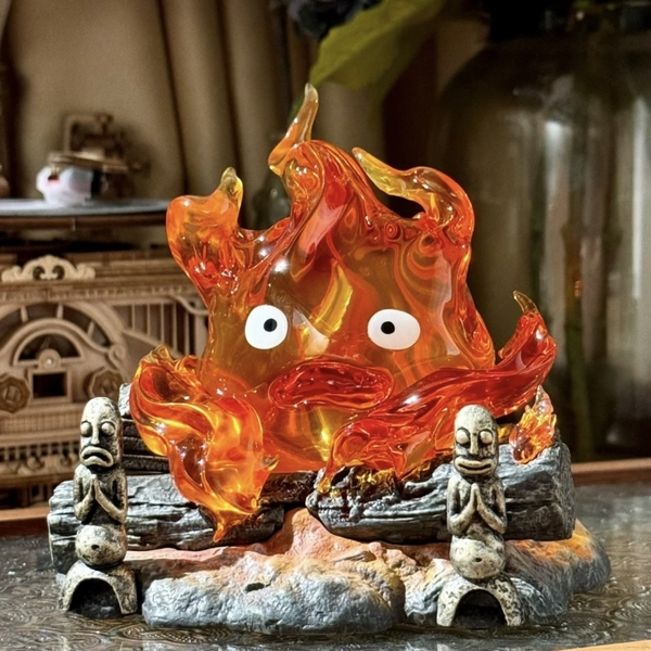 Calcifer LED Lamp – Howl's Moving Castle Anime Flame Light Ornament ...