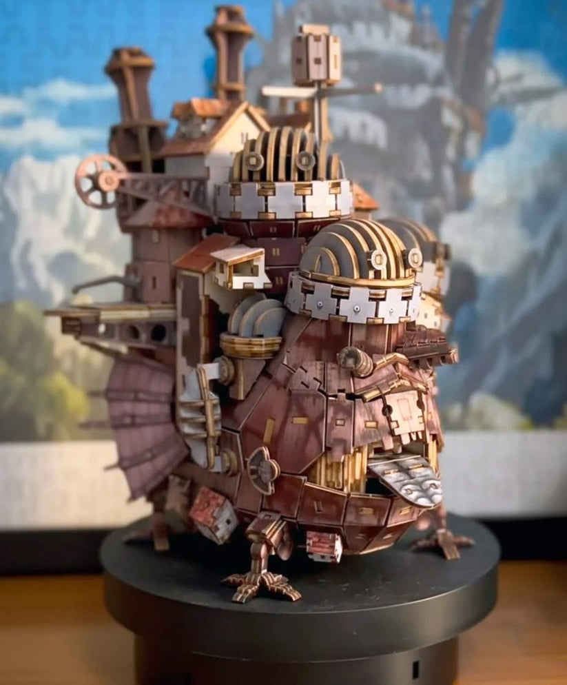 Howl's Moving Castle 18cm DIY Wood Puzzle Kit | Handmade Gift – Vaulckets