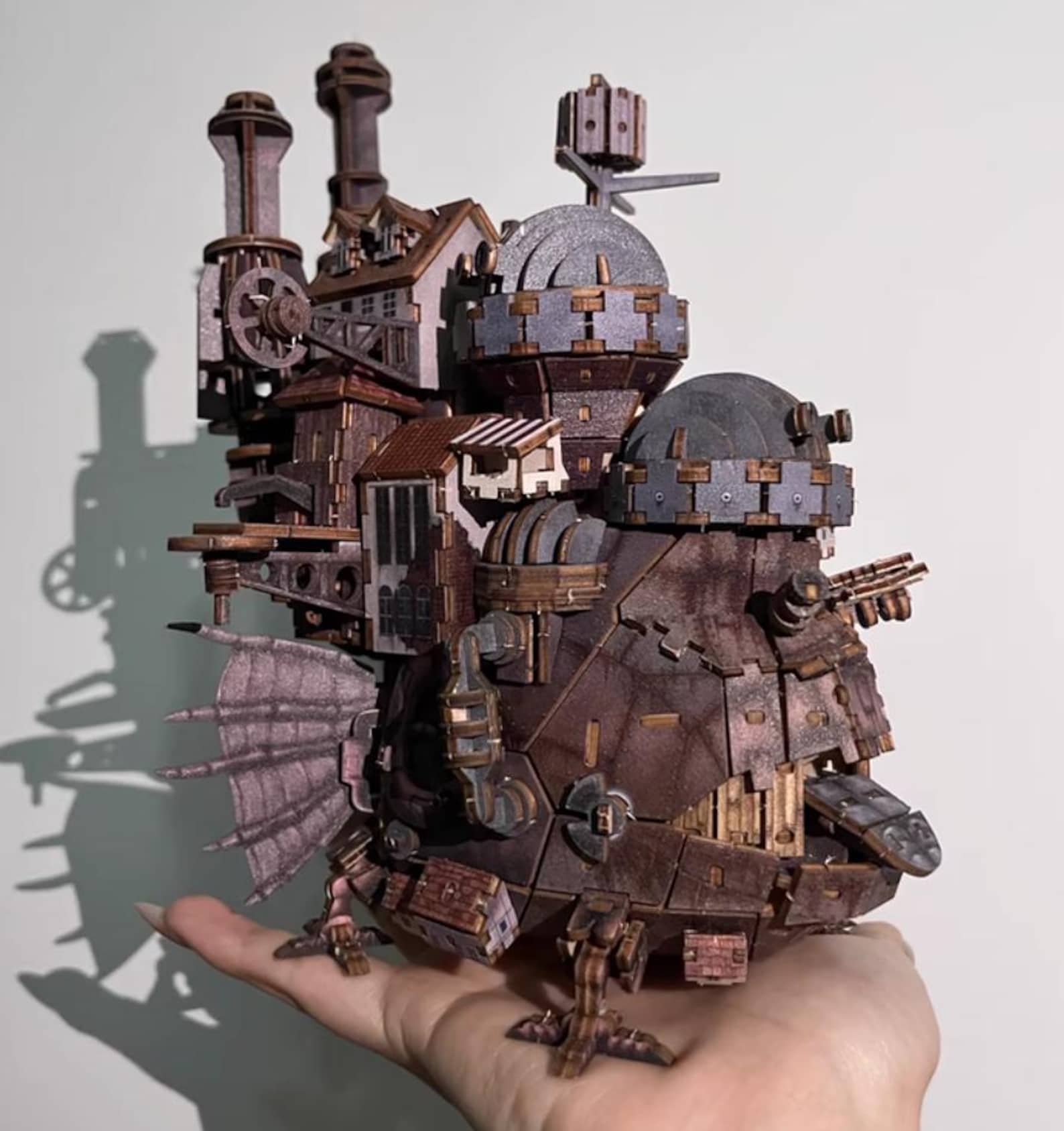 Howl's Moving Castle 18cm DIY Wood Puzzle Kit | Handmade Gift – Vaulckets